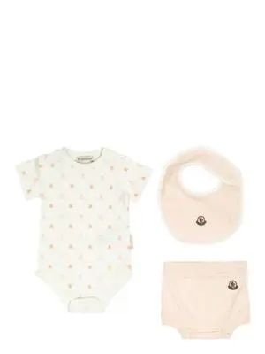 Moncler Three-piece Logo Patch Set - Pink