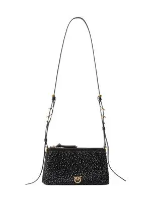 Pinko Mini Double Bag Shoulder Bag - Black