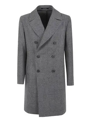 TAGLIATORE Tagliatore Long Sleeve Double-Breasted Coat