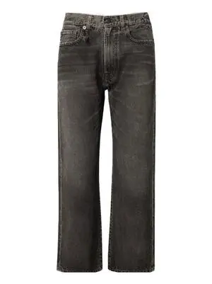 R13 Distressed Low-rise Boyfriend Jeans - Black