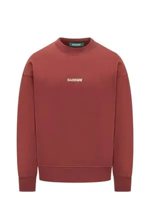 BARROW Crewneck Sweatshirt With Logo Detail - Red
