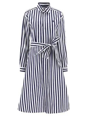Polo Ralph Lauren Striped Belted Shirt Dress - No
