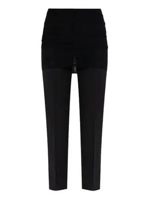 MAISON MARGIELA Draped Layer Trousers - Black