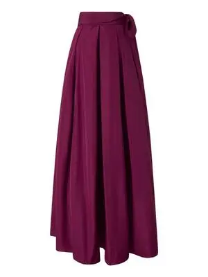Pinko Cavallina Pleated Maxi Skirt - Red
