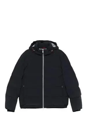 Brunello Cucinelli Hooded Quilted Zip-up Jacket - Blue