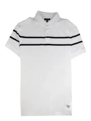Emporio Armani Logo Details Polo Shirt - White