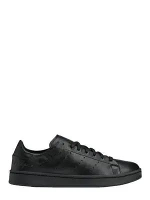 Y3 Stan Smith Lace Up Leather Sneakers - Black