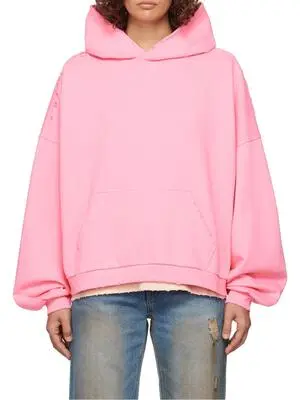 We11Done Graphic Printed Hoodie - Pink