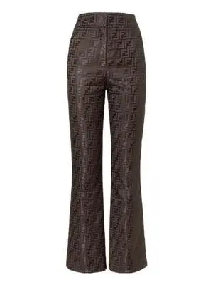 FENDI Fendi FF Jacquard High-Waist Ski Trousers