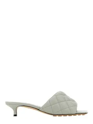 Bottega Veneta Padded Heeled Sandals - Gray