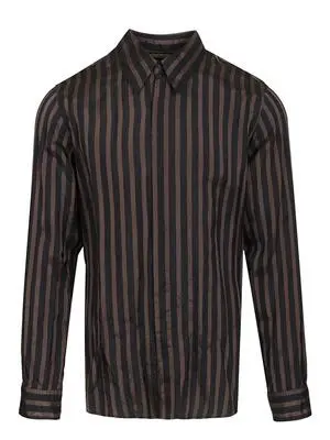 Dries Van Noten Striped Shirt - Black