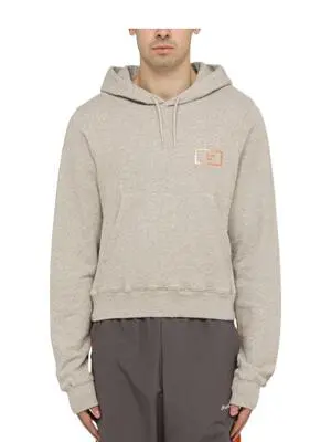 Martine Rose Logo Hooded Sweater - Gray
