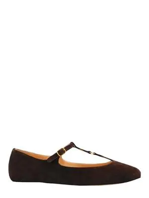 Chloé Marcie Ballet Flats With Buckle Closure - Black