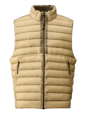C.P. COMPANY Quilted Vest With Stand Collar And Zip Closure - Nude