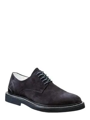 Emporio Armani Suede Derby Shoes - Black