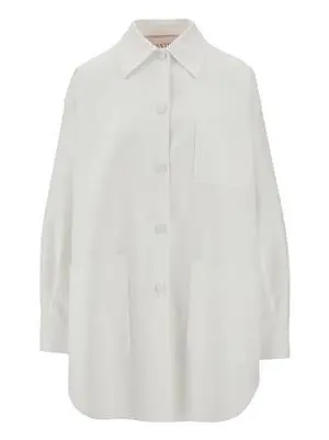 Valentino Garavani Oversized Buttoned Long-sleeve Jacket - White