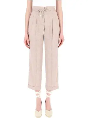 PESERICO Peserico Belted Cropped Trousers