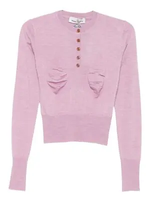 VIVIENNE WESTWOOD Vivienne Westwood Crew Neck Sweater With Button Closure No