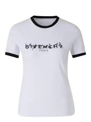 Givenchy Logo Printed Crewneck T-shirt - White