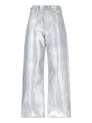 Junya Watanabe Wide-leg Metallic Trousers - Silver