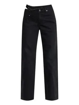 Alexander Wang Dip Side Lace Undie Jeans - Black
