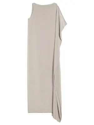 Max Mara One-shoulder Draped Dress - Gray