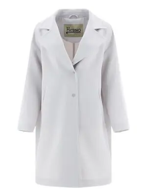 Herno Single-breasted Trench Coat - White