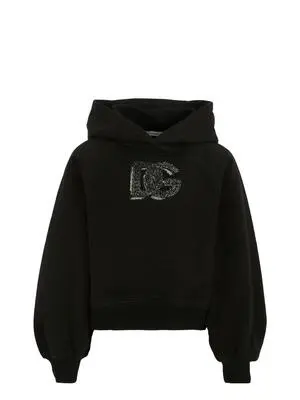 Dolce & Gabbana Crystal Embellished Hoodie - Black