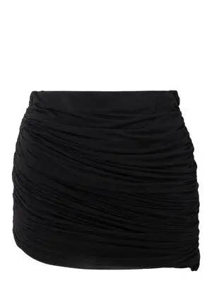 Magda Butrym Ruched Mini Skirt - Black