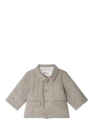 Bonpoint Tailored Long Sleeve Jacket - Dark Brown