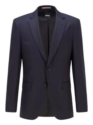 Hugo Boss Slim Fit Virgin Wool Blazer - Black