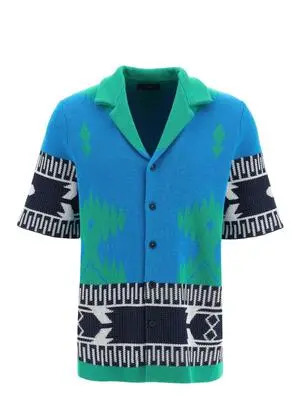 Alanui Graphic Printed Buttoned Shirt - Blue