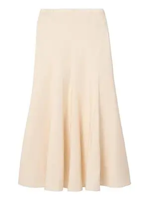 Khaite Lenno Midi Skirt - Beige