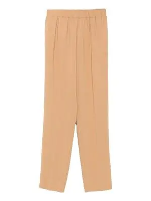 FORTE_FORTE Elastic Waist Pleated Casual Pants - Dune