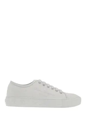 FERRAGAMO Logo Embossed Low-top Sneakers - White