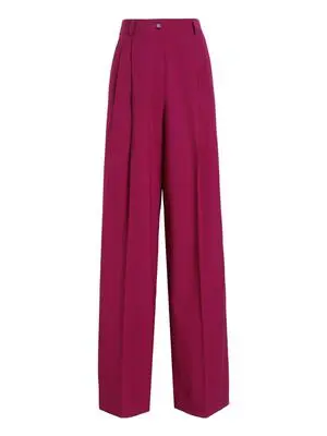 Dolce & Gabbana Pleated Wide-leg Trousers - Purple