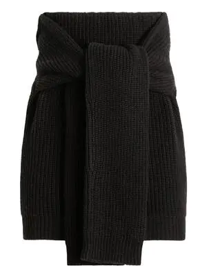 Dolce & Gabbana Knitted Mini Skirt With Embellishments - Black
