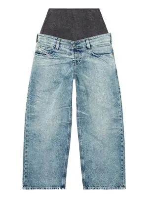 DIESEL® D-eni-f-fsh1 Relaxed Wide Leg Jeans - Medium Blue