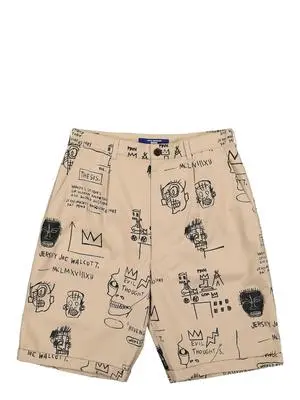 Junya Watanabe Graphic Print Chino Shorts - Beige/black