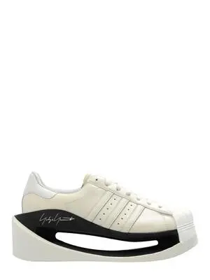 Y3 Gendo Superstar Leather Sneakers - White