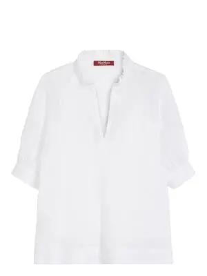 MAX MARA Max Mara Studio Orvieto V-Neck Short-Sleeved Top