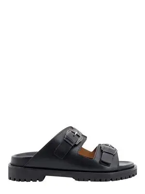 Off-White Bulk Arrow Slip-on Sandals - Black