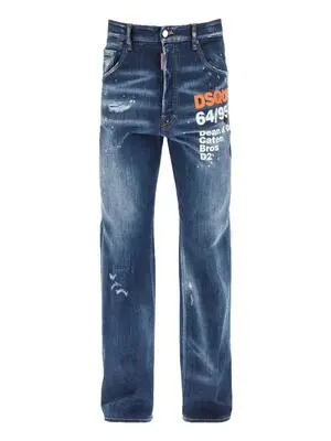 DSQUARED2 Dsquared2 "64/95 Dean & Caten Bros D2" Logo Detail Jeans