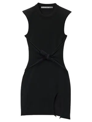 Alexander Wang Sleeveless Round Neck Mini Dress - Black