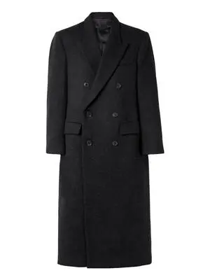 NILI LOTAN Long-sleeved Double-breasted Coat - Darkgray