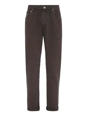 Brunello Cucinelli Garment-dyed Jeans - Brown