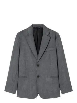 Emporio Armani Single Breasted Tailored Jacket - Gray