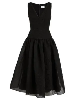 Erdem V-neck Sleeveless Dress - Black