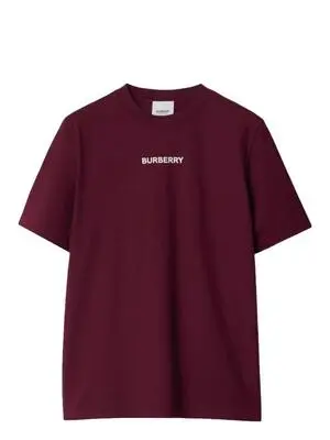 Burberry Burberry Logo Cotton T-Shirt Deep Grape
