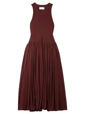 16Arlington Sleeveless Gathered Dress - Brown